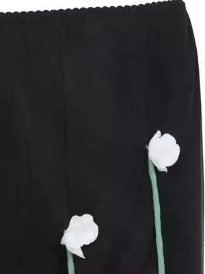 Moschino Floral-embellished Midi Skirt