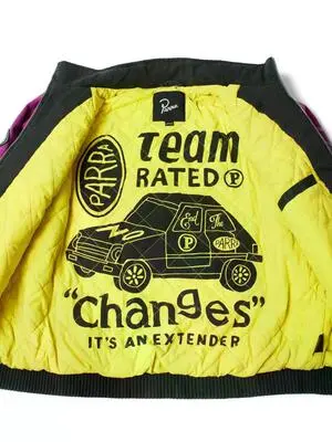 PARRA Owl Meets Rat Racing Jacket - Green