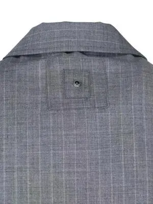 WHITE SAND Pinstripe Zip Shirt - Grey