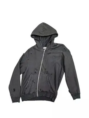 Commission Distressed Zip-up Hoodie
