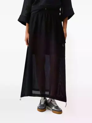 Liu Jo Mesh Maxi Skirt - Black