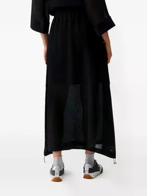 Liu Jo Mesh Maxi Skirt - Black