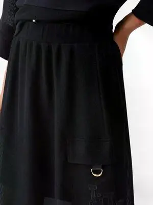 Liu Jo Mesh Maxi Skirt - Black