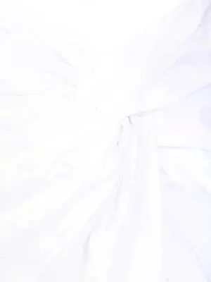 Federica Tosi Poplin Mini Skirt With Knot Detail - White