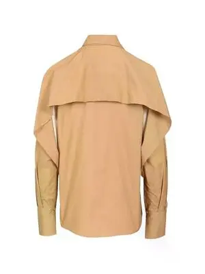 Federica Tosi Long-sleeved Poplin Shirt - Brown