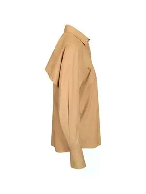 Federica Tosi Long-sleeved Poplin Shirt - Brown