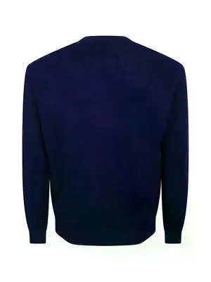 BALLANTYNE Argyle Crew-neck Sweater - Blue