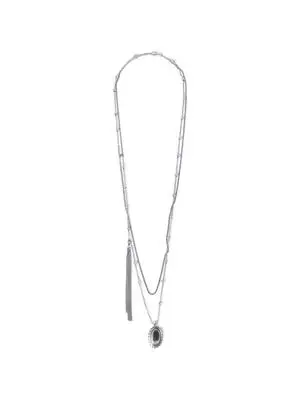 ANN DEMEULEMEESTER Wad Beaded Necklace - Silver