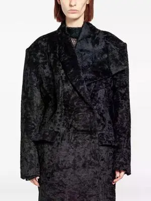 YEHUAFAN Double-breasted Coat With Asymmetric Lapels