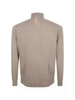 BALLANTYNE Zip-up Cardigan - Neutrals