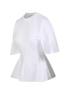 Balenciaga Peplum T-shirt - White