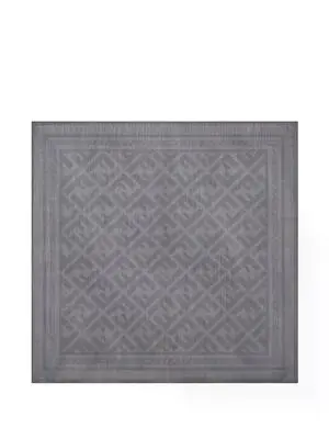 Fendi Ff Patern Scarf - Grey