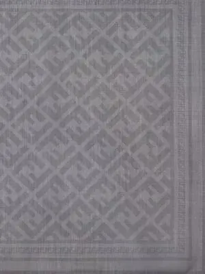 Fendi Ff Patern Scarf - Grey