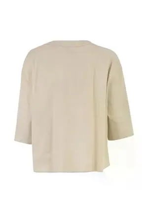 Max Mara Notch Neck Short Sleeve Top