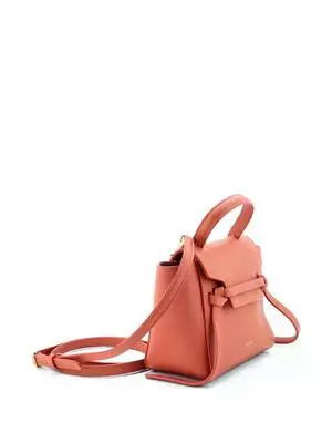 Celine Belt Bag Textured Leather Pico Shoulder Bag - Pink