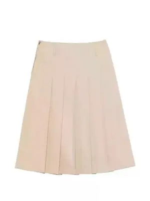 A.p.c. Pleated Mini Skirt - Neutrals