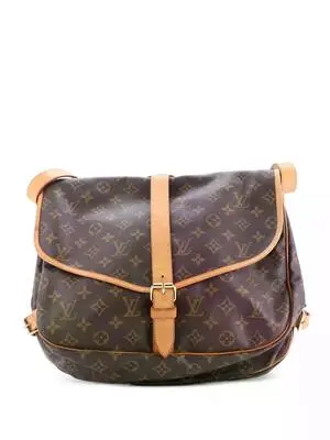 LOUIS VUITTON Saumur 35 Monogram Canvas Crossbody Bag