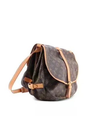 LOUIS VUITTON Saumur 35 Monogram Canvas Crossbody Bag