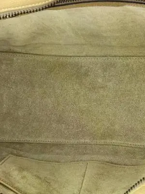 Celine Luggage Bag Grainy Leather Micro Tote - Neutrals