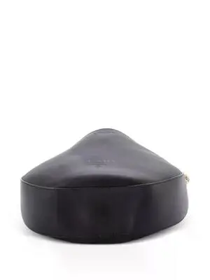 Prada Tambour Leather Shoulder Bag - Black