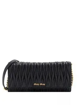 Miu Miu Flap Matelasse Leather Small Crossbody Bag