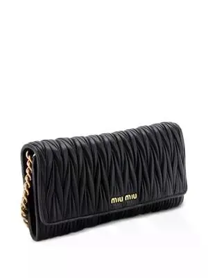 Miu Miu Flap Matelasse Leather Small Crossbody Bag