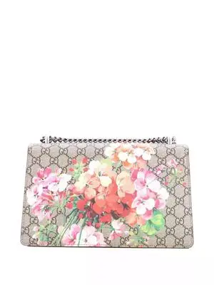 Gucci Dionysus Blooms Print Gg Coated Canvas Small Shoulder Bag - Brown
