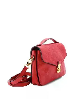 LOUIS VUITTON Pochette Metis Monogram Empreinte Leather Crossbody Bag - Red