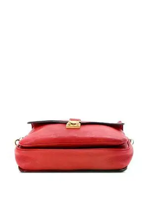 LOUIS VUITTON Pochette Metis Monogram Empreinte Leather Crossbody Bag - Red