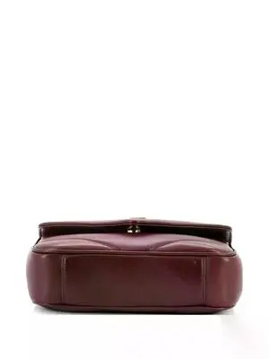 Saint Laurent Loulou Nm Matelasse Chevron Leather Mini Shoulder Bag - Red
