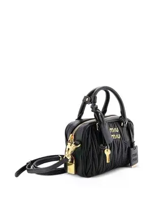 Miu Miu Arcadie Top Handle Bag Matelasse Leather Small Satchel
