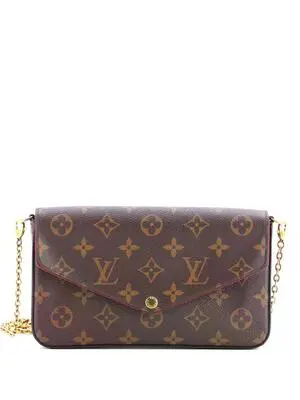 LOUIS VUITTON Felicie Pochette Monogram Canvas - Brown