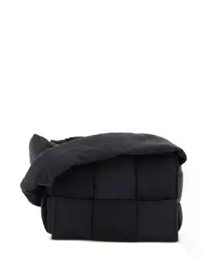 Bottega Veneta Cassette Maxi Intrecciato Nylon Extra Mini Crossbody Bag - Black
