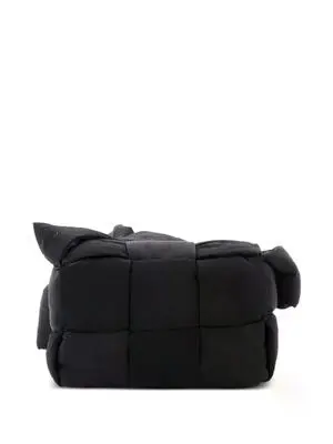 Bottega Veneta Cassette Maxi Intrecciato Nylon Extra Mini Crossbody Bag - Black