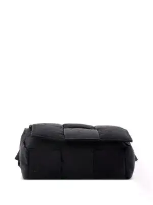 Bottega Veneta Cassette Maxi Intrecciato Nylon Extra Mini Crossbody Bag - Black