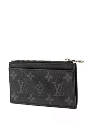 LOUIS VUITTON 2021-2026 Monogram Eclipse Reverse Taigarama Coin Card Holder