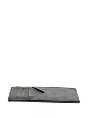 LOUIS VUITTON 2021-2026 Monogram Eclipse Reverse Taigarama Coin Card Holder