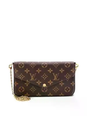 LOUIS VUITTON Felicie Pochette Monogram Canvas - Brown