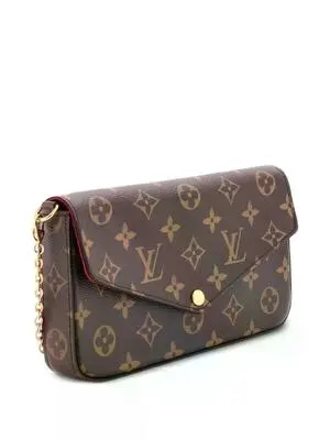 LOUIS VUITTON Felicie Pochette Monogram Canvas - Brown