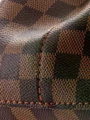 LOUIS VUITTON Néonoé Mm Bucket Bag Damier With Leather - Brown