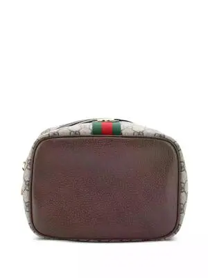 Gucci Ophidia Top Handle Cosmetic Case - Brown