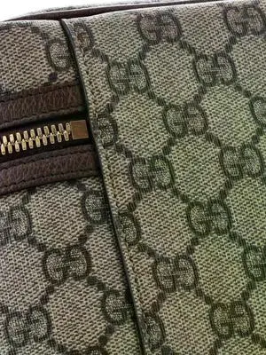 Gucci Ophidia Top Handle Cosmetic Case - Brown