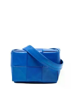 Bottega Veneta Extra Mini Nappa Maxi Intrecciato Cassette Crossbody Bag - Blue