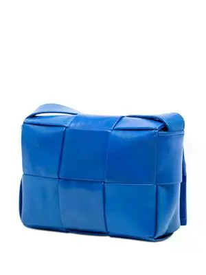 Bottega Veneta Extra Mini Nappa Maxi Intrecciato Cassette Crossbody Bag - Blue