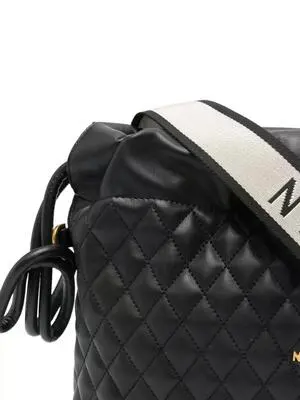 N°21 Eva Quilted Shoulder Bag - Black