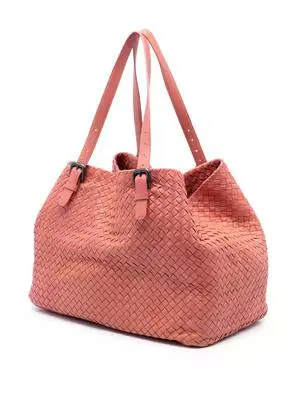 Bottega Veneta Large Nappa Intrecciato Cesta Tote Bag - Pink