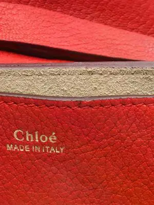 Chloé 2010-2026 Mini Leather Drew Crossbody Bag - Red