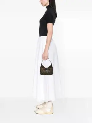 Fendi 2000-2010 Zucca Canvas Shoulder Bag