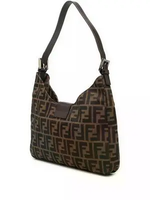 Fendi 2000-2010 Zucca Canvas Shoulder Bag