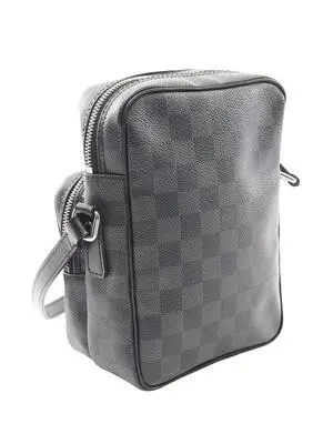 LOUIS VUITTON 2008 Damier Graphite Amazone Crossbody Bag